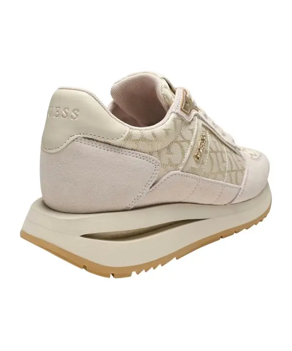 Guess Logo-print Suede-panel Sneakers
