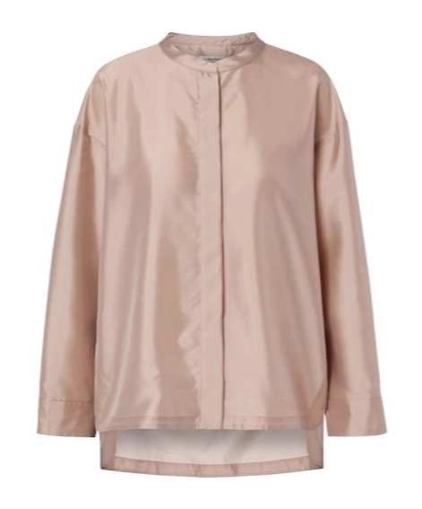Max Mara Racconto Satin Shirt - Pink