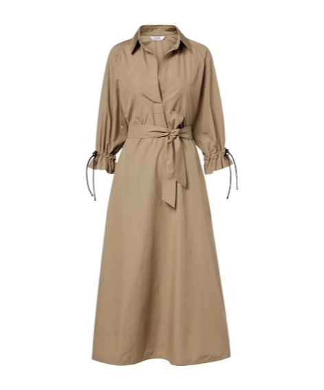 Max Mara Cotton Midi Dress - Nude