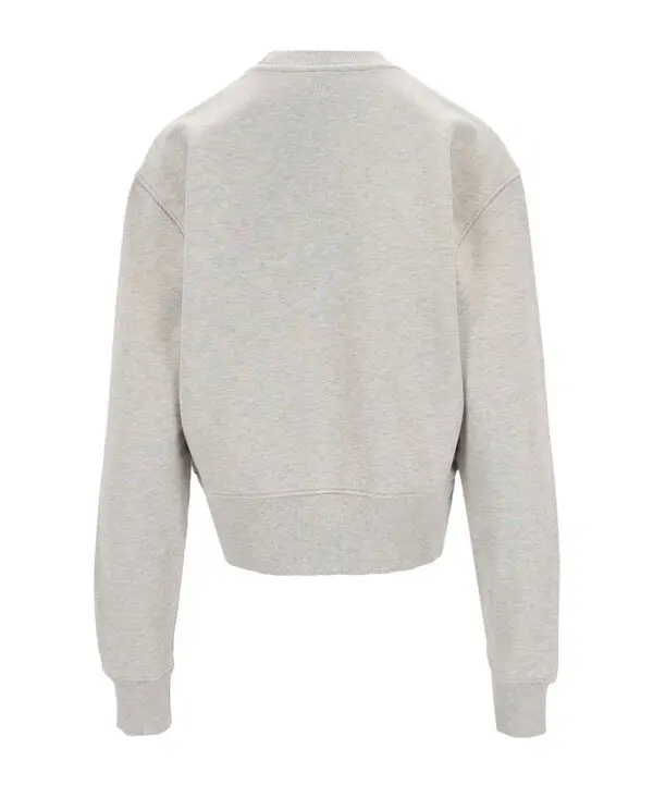 AMI Paris Crewneck Sweatshirt With Embroidered Logo