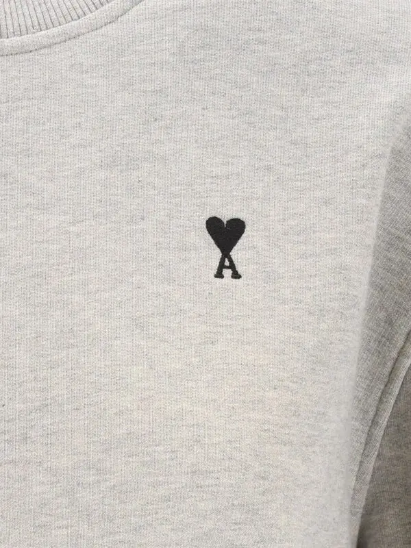 AMI Paris Crewneck Sweatshirt With Embroidered Logo