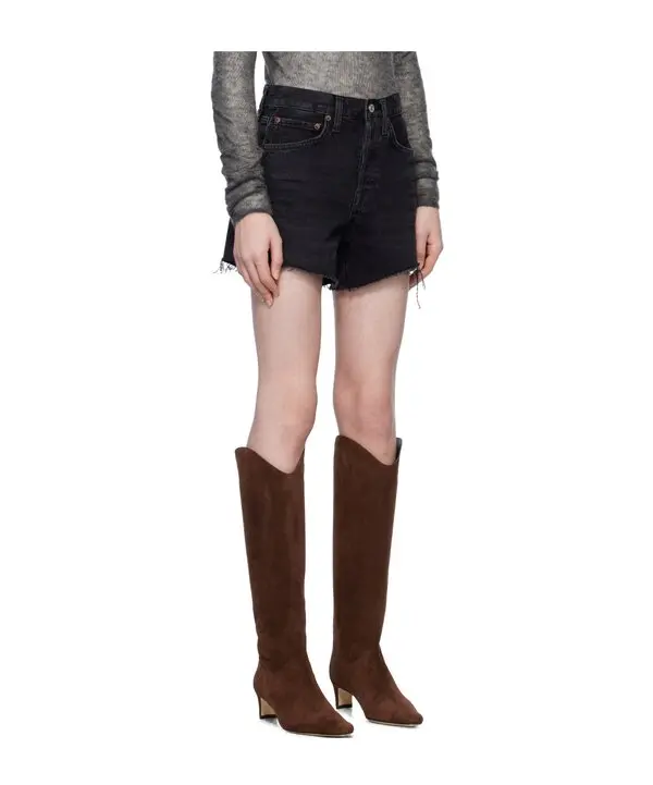 AGOLDE High Waist Denim Shorts