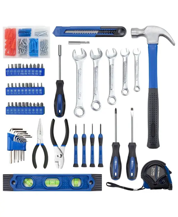 XDOVET Home Hand Tool Set Toolbox Household Repair Tool Kit - Blue