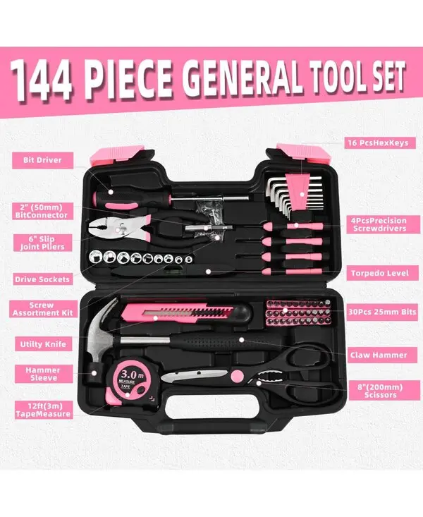XDOVET Tool Kit Home Repair Toolbox Office College