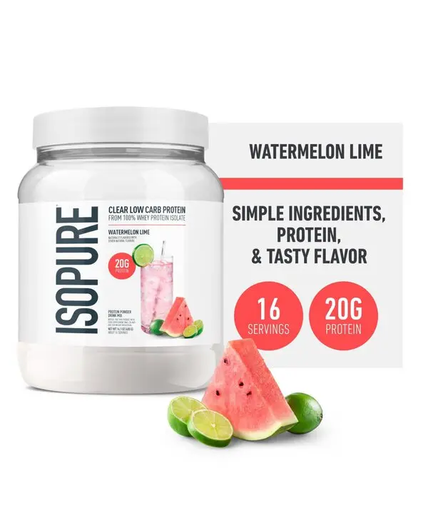 ISOPURE Clear Low Carb 100% Whey Protein Isolate Powder