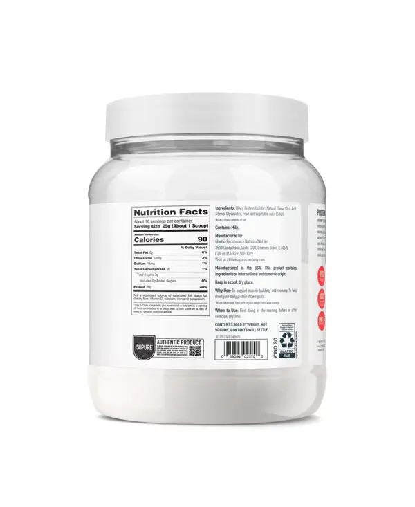ISOPURE Clear Low Carb 100% Whey Protein Isolate Powder