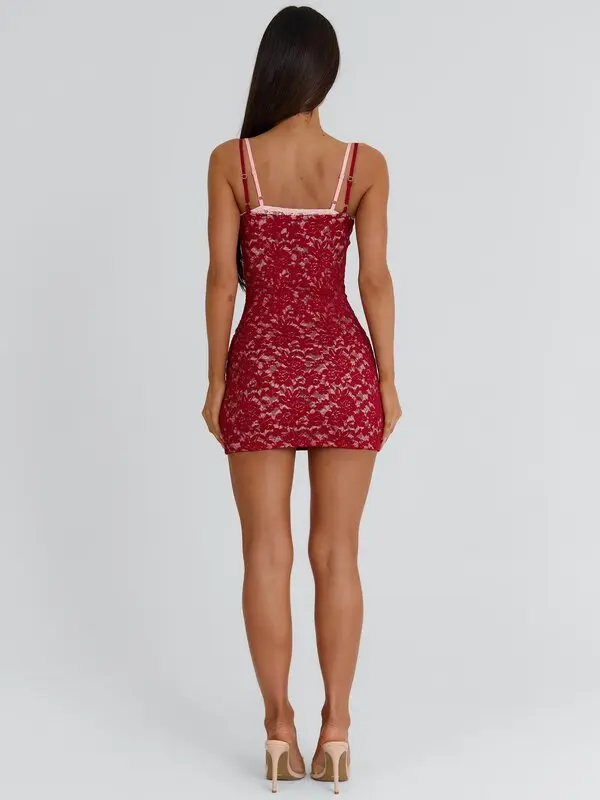 OUTCAST Michaela Mini Dress Red
