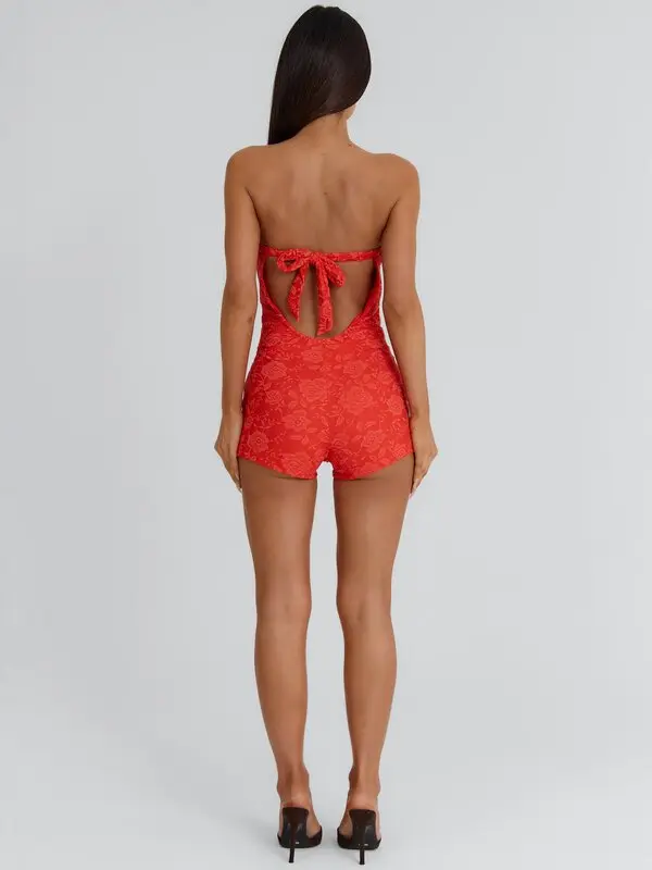OUTCAST Jaylee Playsuit Coral