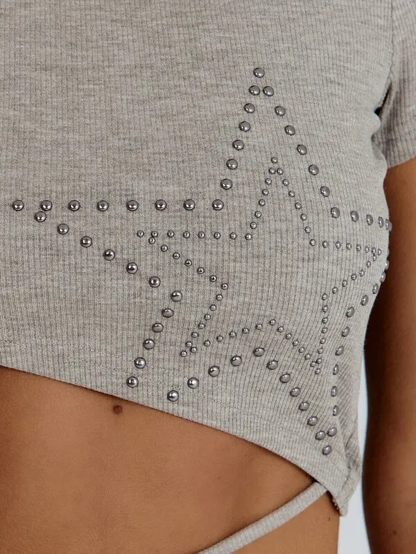 OUTCAST Keirah Tee Grey Marle