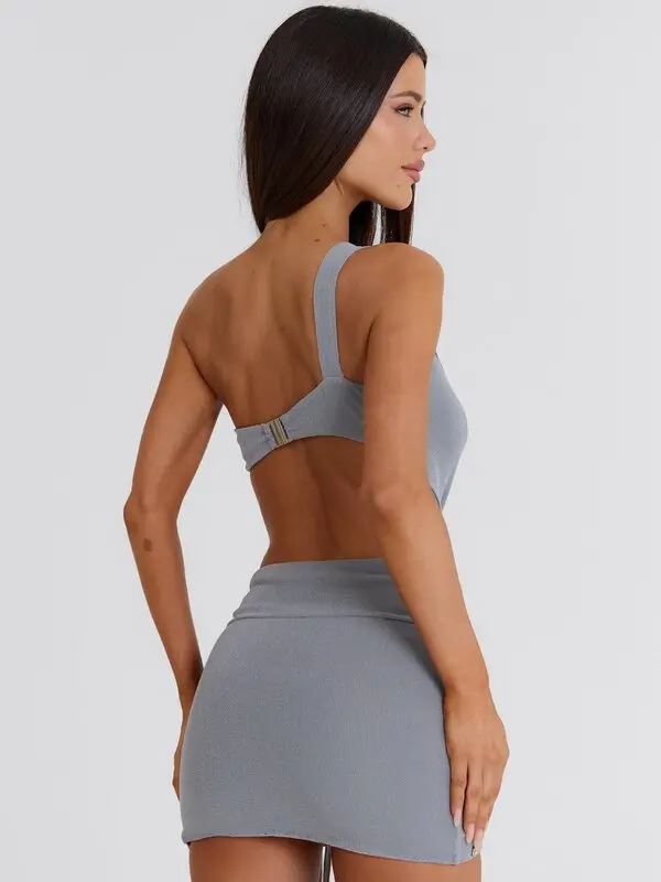 OUTCAST Moorena Mini Dress Grey - Gray