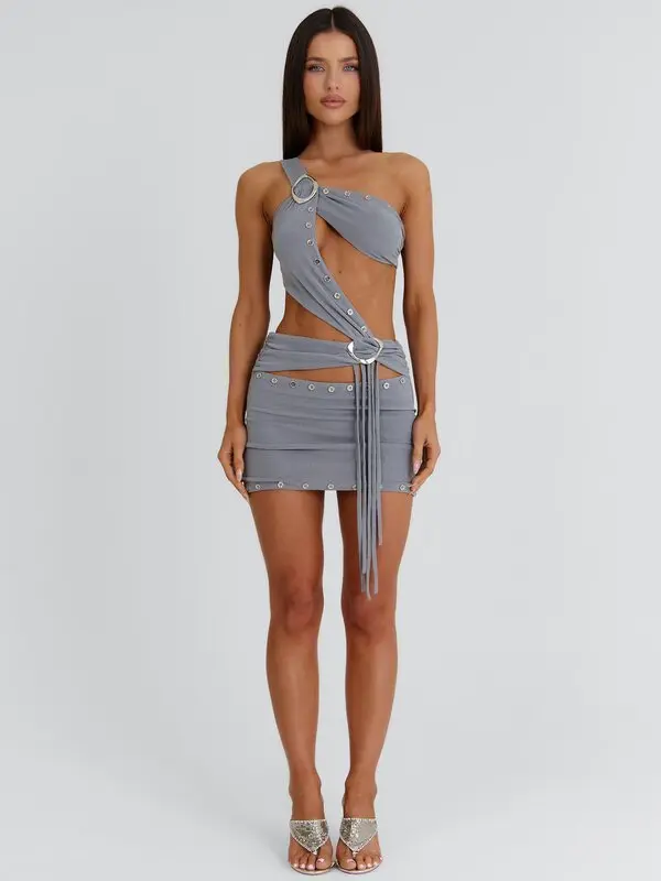 OUTCAST Moorena Mini Dress Grey
