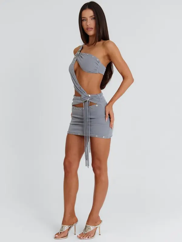 OUTCAST Moorena Mini Dress Grey