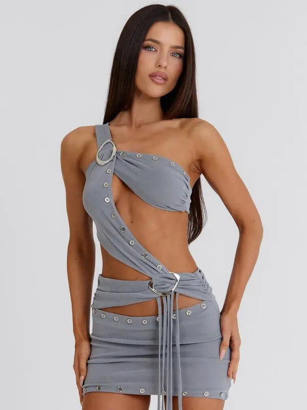 OUTCAST Moorena Mini Dress Grey