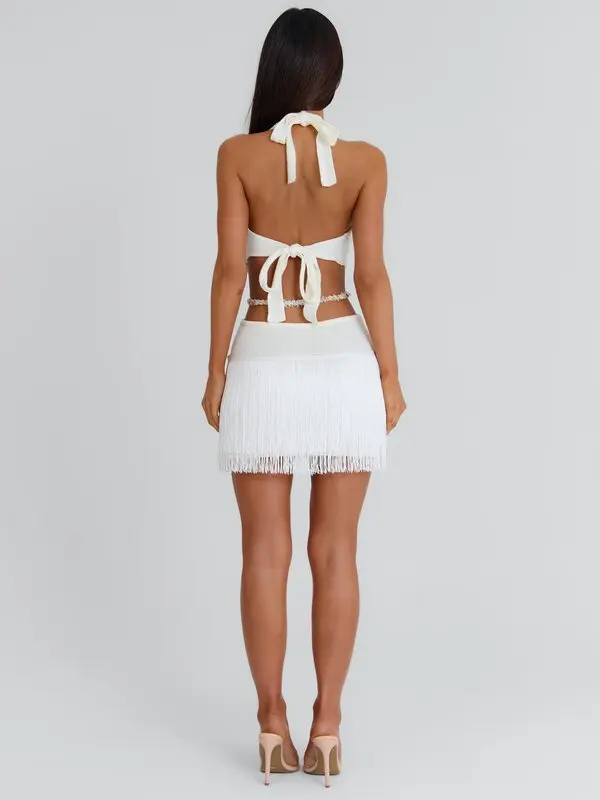 OUTCAST Lores Mini Dress Ivory