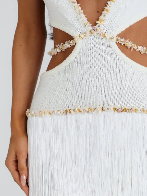 OUTCAST Lores Mini Dress Ivory