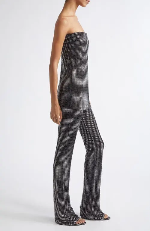 Alexander Wang Crystal Embellished Strapless Corset Jumpsuit