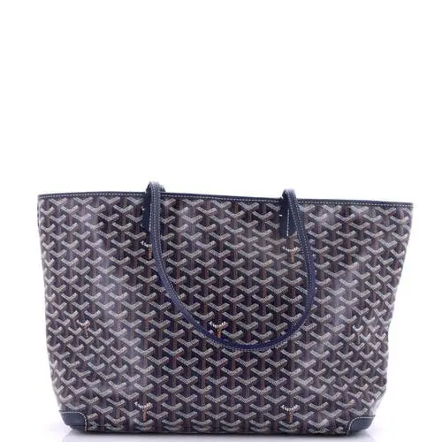 Goyard Artois Tote Coated Canvas Mm - Blue