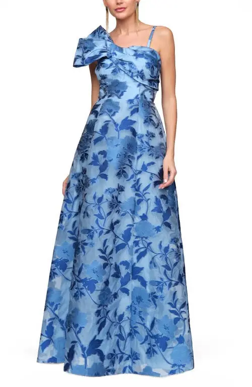 Js Collections Anya Floral A-line Gown