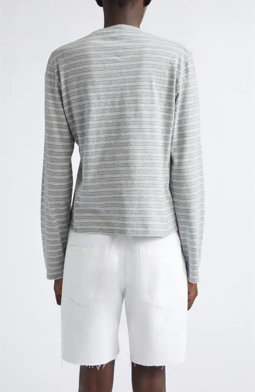 KALLMEYER Wynn Stripe Long Sleeve Cotton T-shirt
