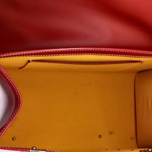 Goyard Saigon Top Handle Bag Coated Canvas With Leather Mm