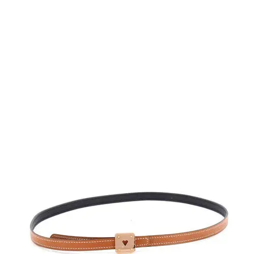 Hermès As De Coeur Reversible Belt Leather Thin