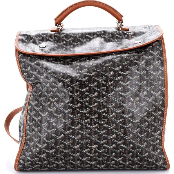 Goyard Saint Leger Briefcase Backpack Coated Canvas
