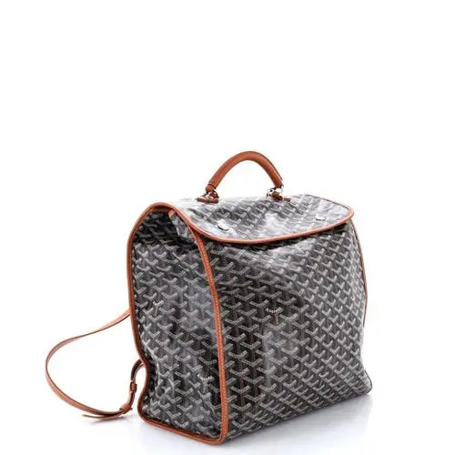Goyard Saint Leger Briefcase Backpack Coated Canvas