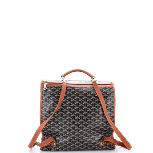 Goyard Saint Leger Briefcase Backpack Coated Canvas