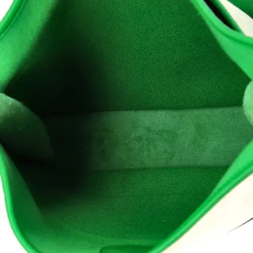 Hermès Evelyne Bag Gen Iii Toile And Leather Gm - Green