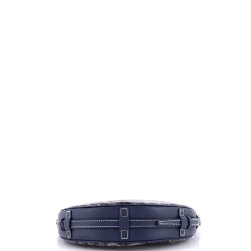 Goyard Hirondelle Shoulder Bag Coated Canvas And Leather - Blue