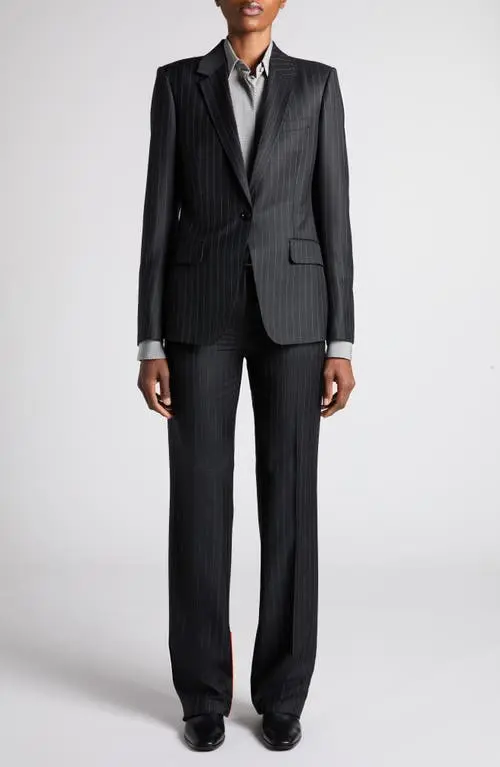 TOM FORD Chalk Stripe Wool & Mohair Jacket
