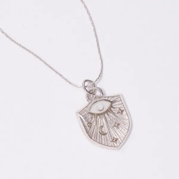 &LIVY Protective Eye Expandable Necklace - Silver