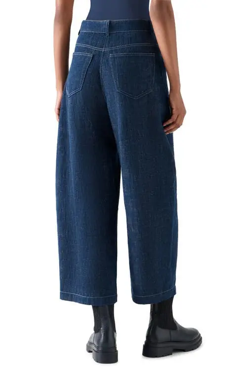 Akris Cropped Barrel Leg Jeans