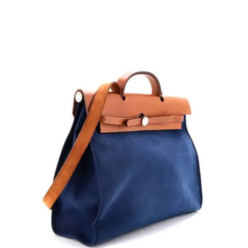 Hermès Herbag Zip Leather And Toile 39