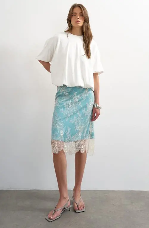 Topshop Bubble Hem T-shirt