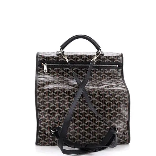 Goyard Saint Leger Briefcase Backpack Coated Canvas