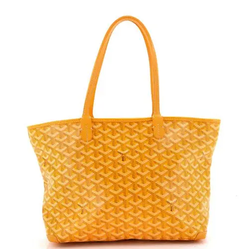 Goyard Artois Tote Coated Canvas Pm - Yellow