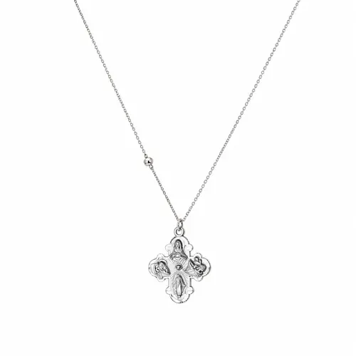&LIVY Cross Expandable Necklace - Silver