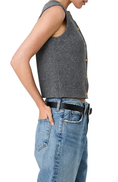 French Connection Aleyna Contrast Button Sweater Tank
