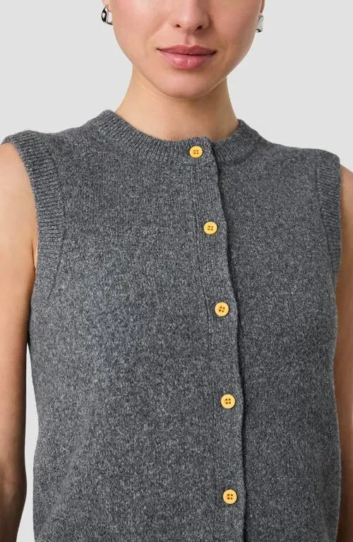 French Connection Aleyna Contrast Button Sweater Tank