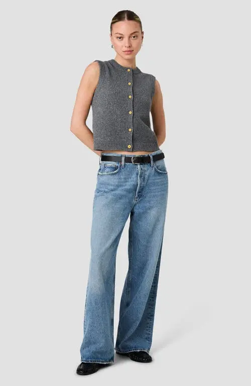 French Connection Aleyna Contrast Button Sweater Tank