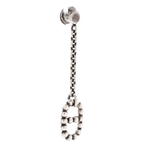 Hermès Chaine D'ancre Alea Ii Dangle Earrings Sterling Silver