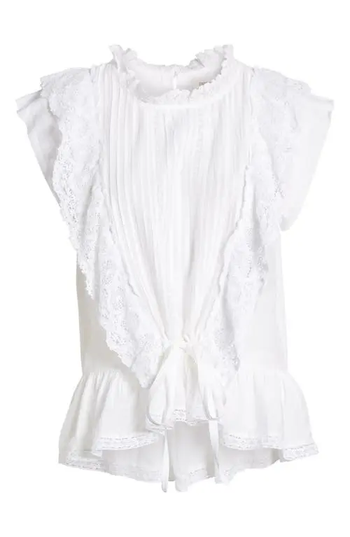 Zadig&Voltaire Toundra Lace Peplum Top