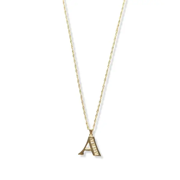 Argento Vivo The Cz Initial Necklace - Gold