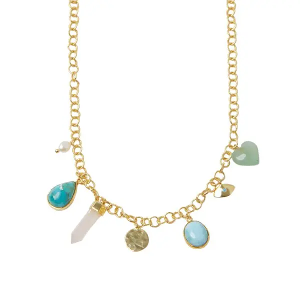 Argento Vivo The Charm Necklace - Gold