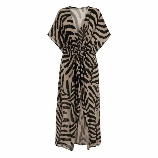 MUCHE & MUCHETTE Black / Brown Vivi Kimono
