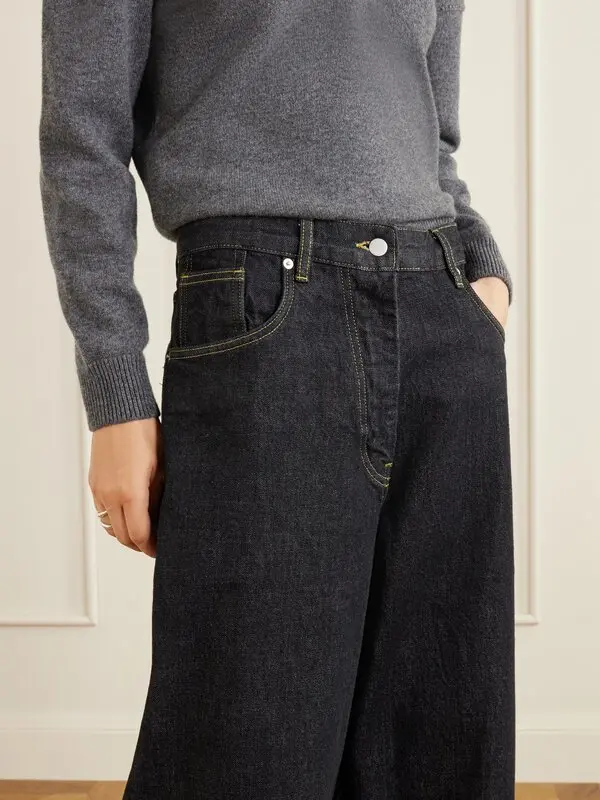 Studio Nicholson Neive Organic Low-rise Wide-leg Jeans