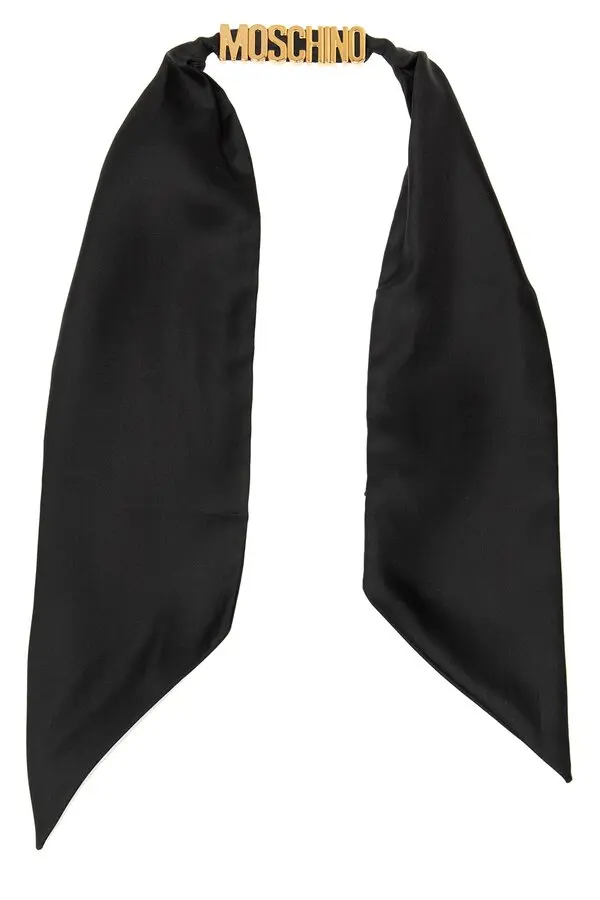 Moschino Silk Scarf - Black