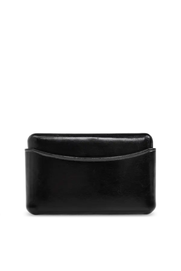 LEMAIRE Leather Card Holder - Black