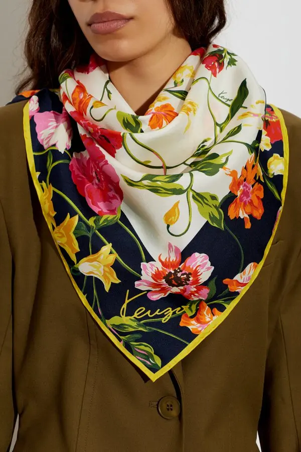Kenzo Silk Scarf - Multicolour